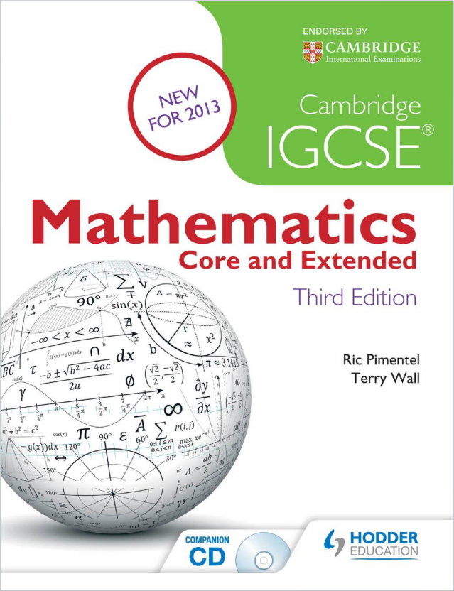 IG数学教材下载《Cambridge IGCSE Mathematics Core and Extended (3rd Edition)》