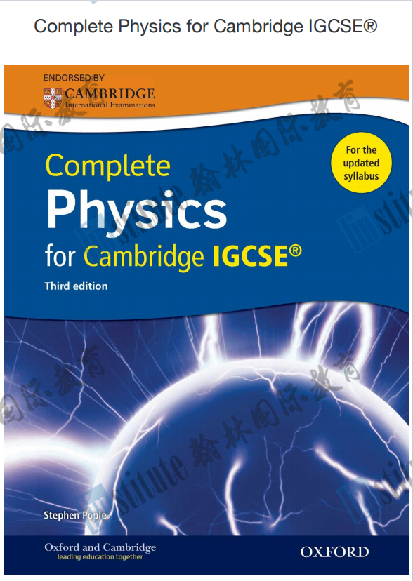 IG物理教材下载《Complete Physics for Cambridge IGCSE® (Third Edition)》
