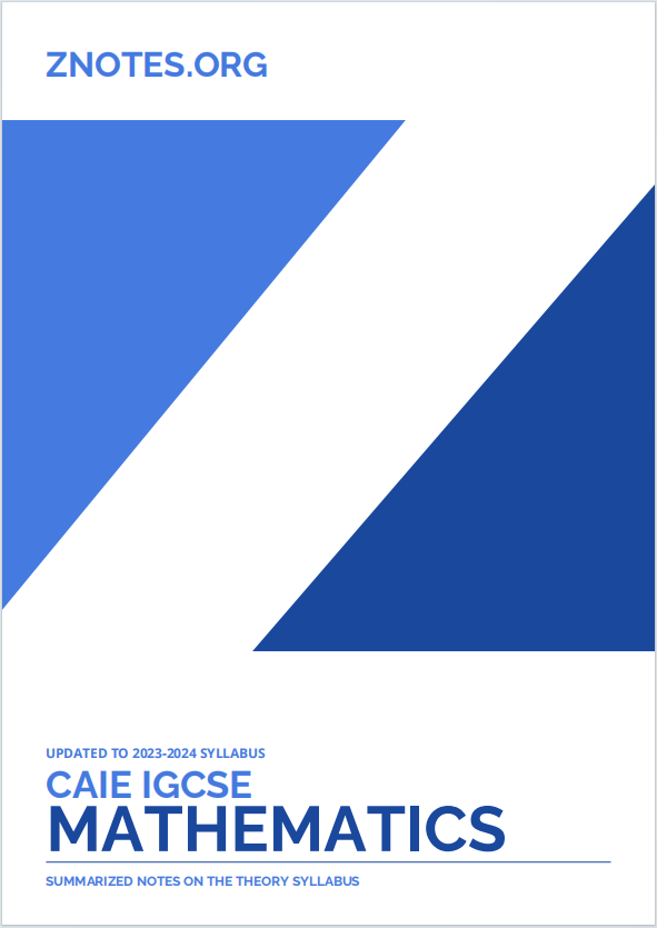 IG数学学习笔记下载‌‌《CAIE IGCSE Mathematics》
