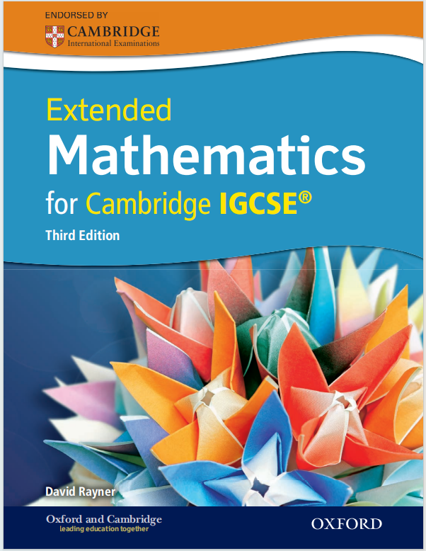 IG数学教材下载《Extended Mathematics for Cambridge IGCSE Third Edition》